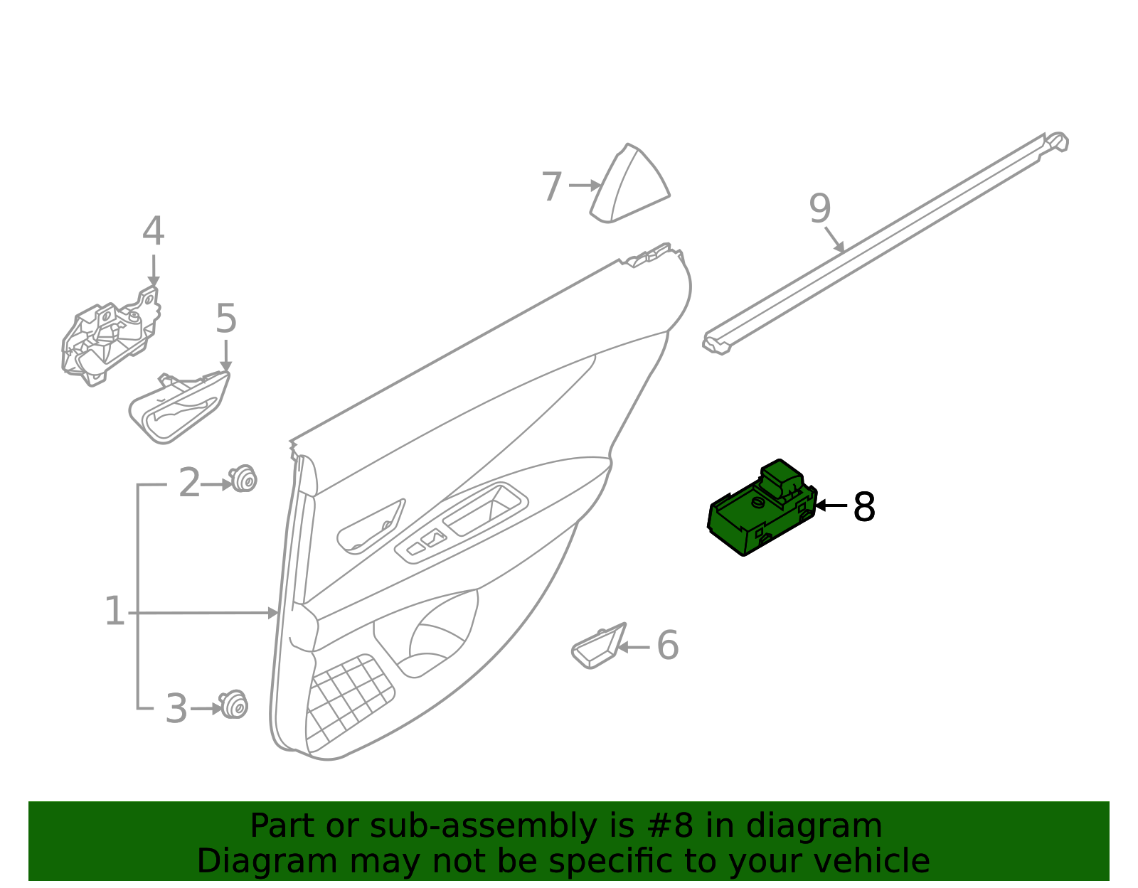 2021-2023 Hyundai Window Switch 93581-AB000-4X | QuirkParts