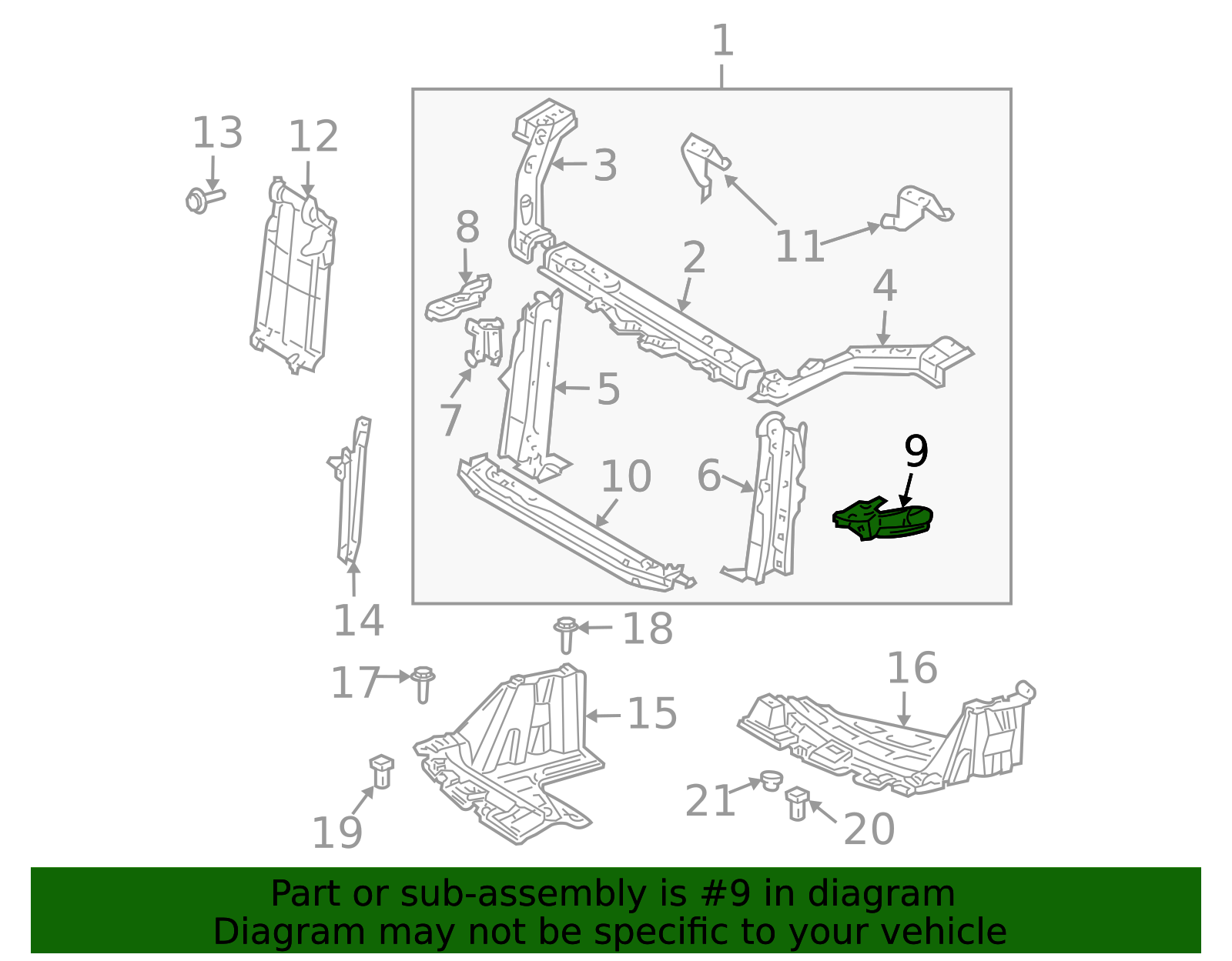 52146-52080 - Bumper Bracket - 2004-2006 Scion xA | OEM Genuine Toyota ...