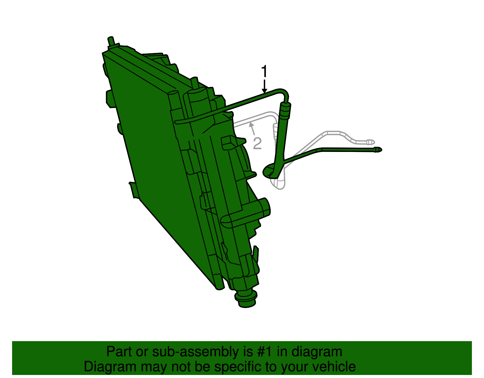 2007-2010 Mopar Automatic Transmission Oil Cooler Hose Assembly ...