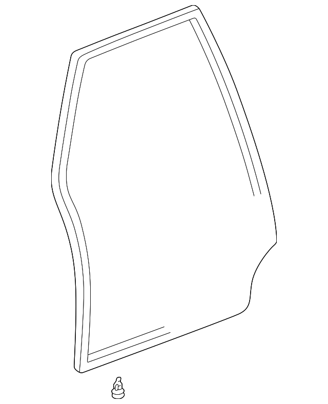 67872-60070 - Door Weather-Strip - 1998-2002 Lexus LX470 | My L Parts