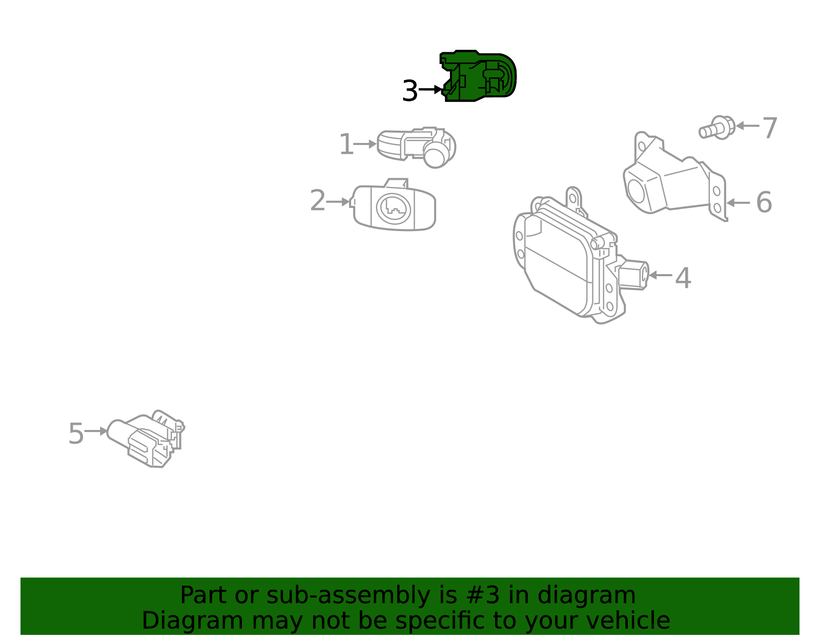 Genuine Official Toyota Parking Aid Sensor Clip part# 89348-58130 for ...