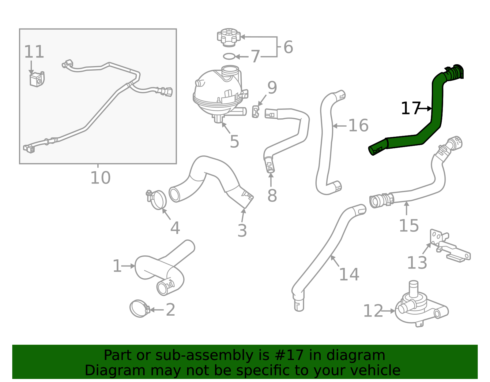 42747421 - High-Quality Heater Outlet Hose for 2020-2025 GM ...