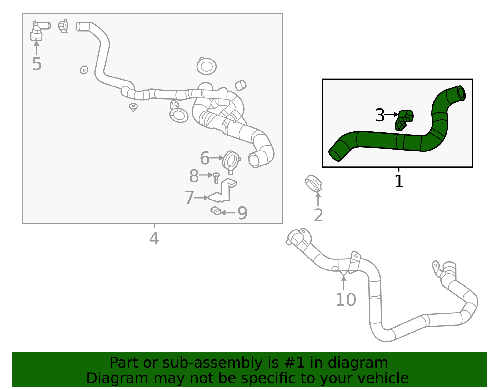 2022-2025 Cadillac CT4 Upper Hose 84764256 | Shop Matick Buick GMC