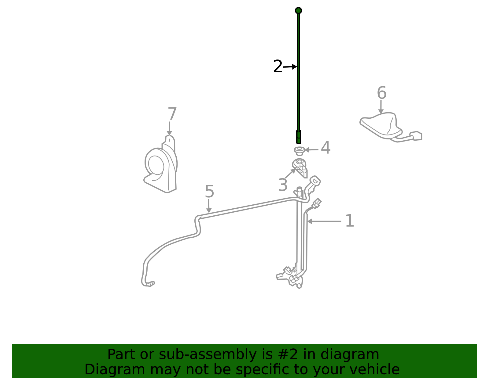 86309-04110 - High-Quality Radio Antenna Mast for AutoNation Parts