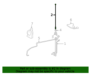 2005-2015 Toyota Radio Antenna Mast 86309-04110 | OEM Parts Online