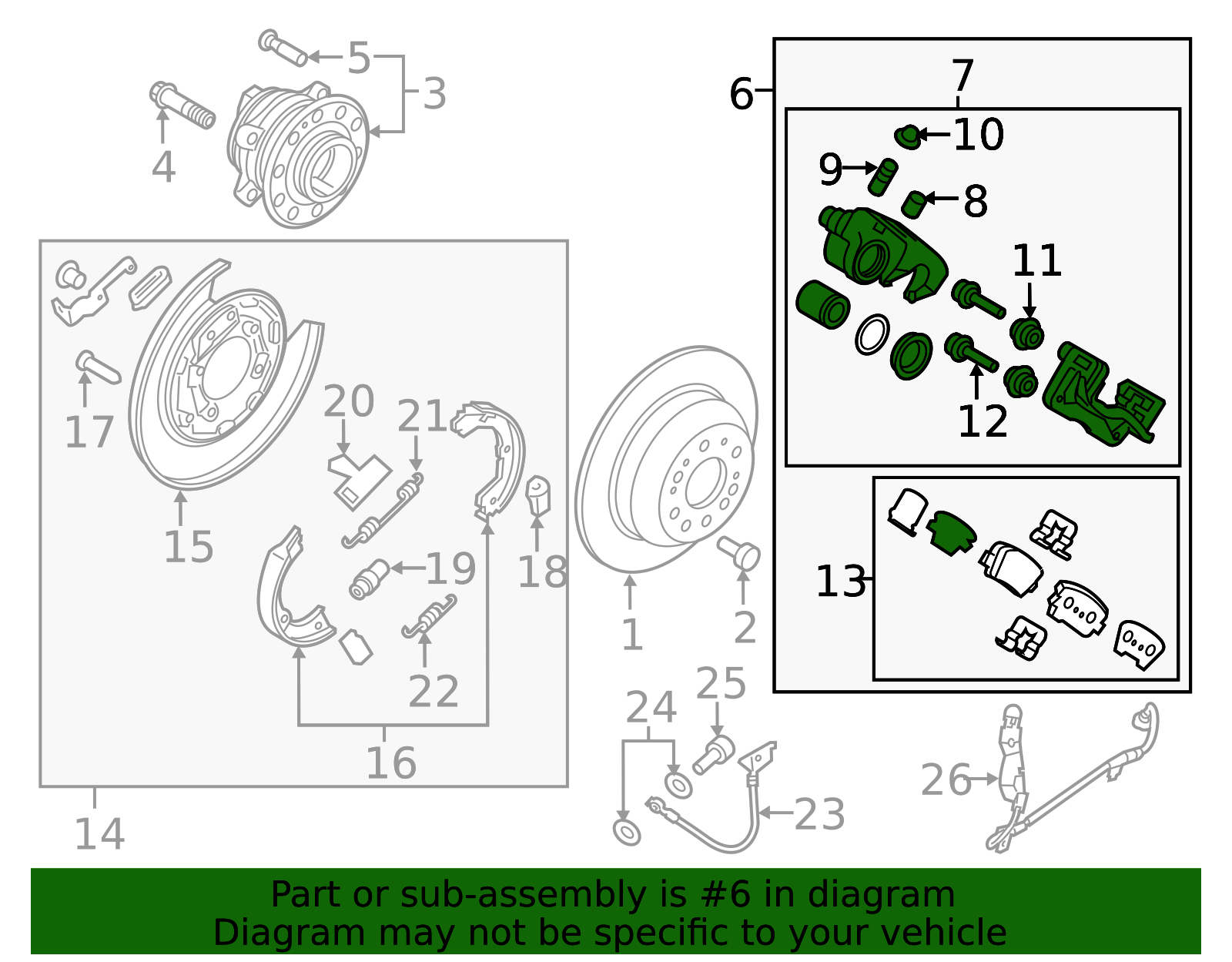 2016-2020 Kia Sorento Caliper Assembly 58230-C6600 | TascaParts.com