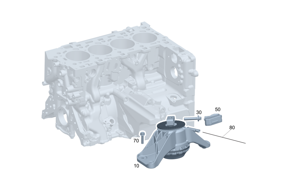 2016-2026 Mercedes-Benz Transmission Mount 254-240-13-00 | Mercedes ...