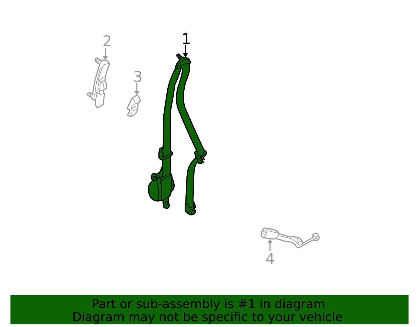 86884-4W900 - Seat Belt Lap And Shoulder Belt Official Nissan Parts Store