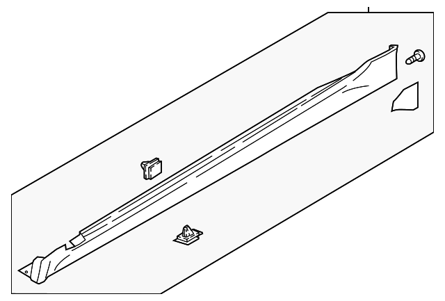 87752 J5300 - Rocker Molding 2018-2023 Kia Stinger | Kia.Parts Store