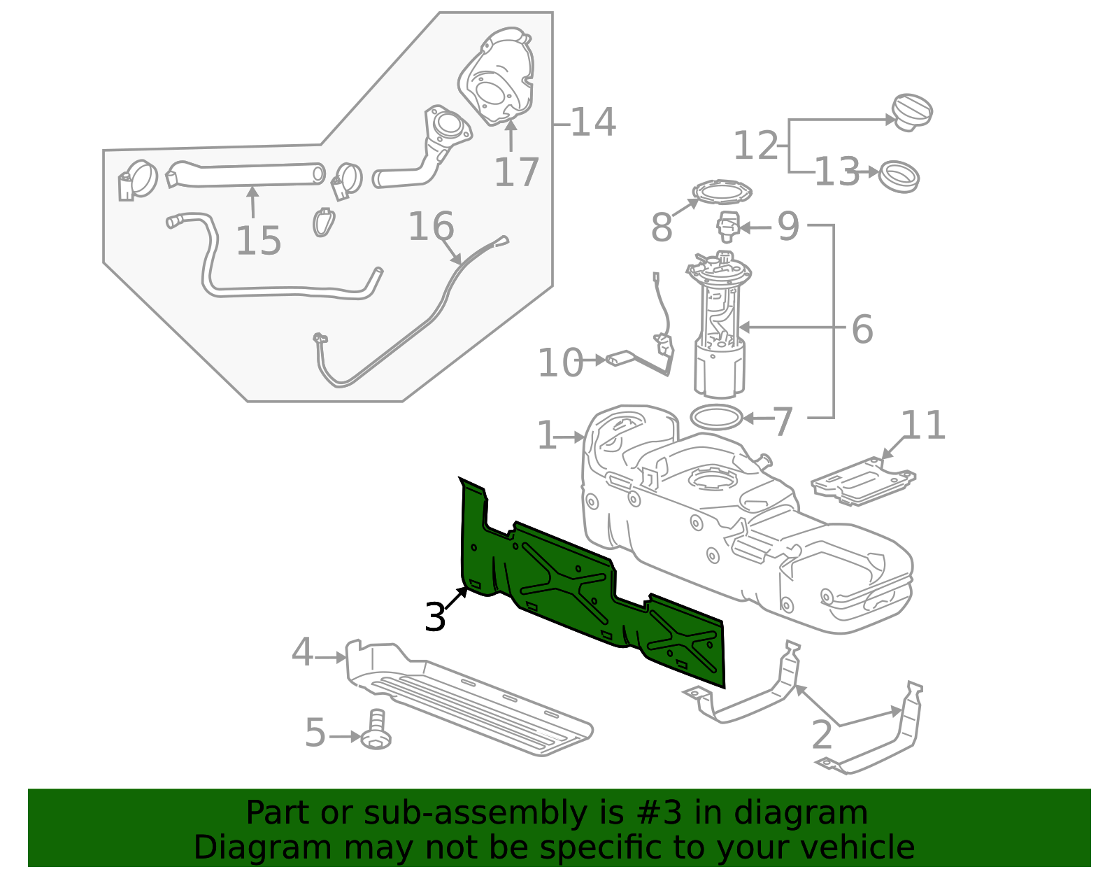 2007-2019 GM Fuel Tank Heat Shield 22864479 | Capital Chevy Parts