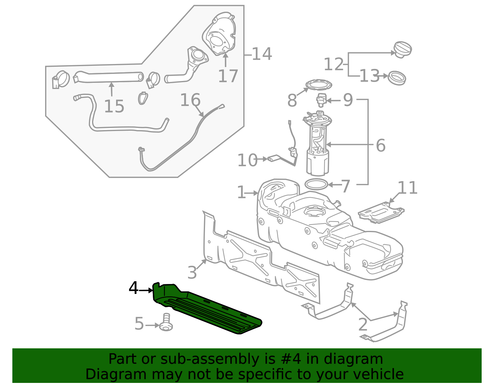 2007-2019 GM Fuel Tank Shield 20905672 | Courtesy Parts