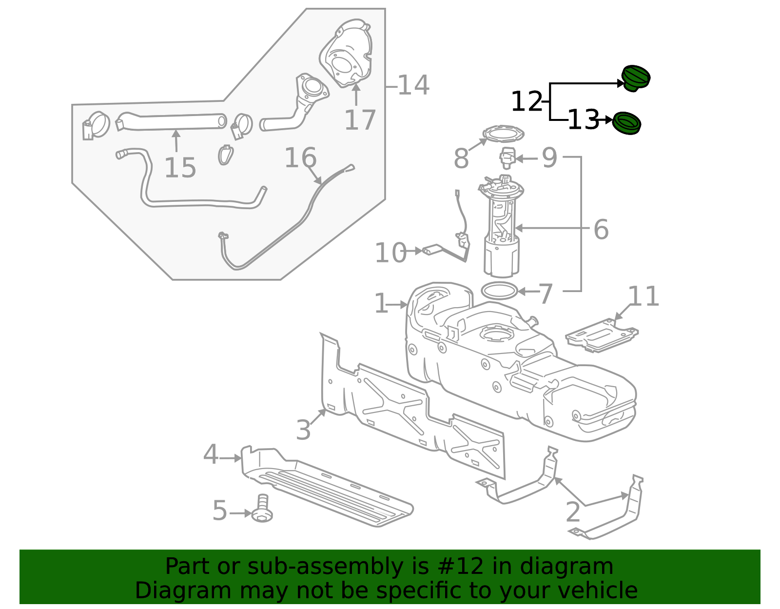 2007-2011 GM Fuel Tank Filler Cap 20915990 GM | GMPartsDirect.com