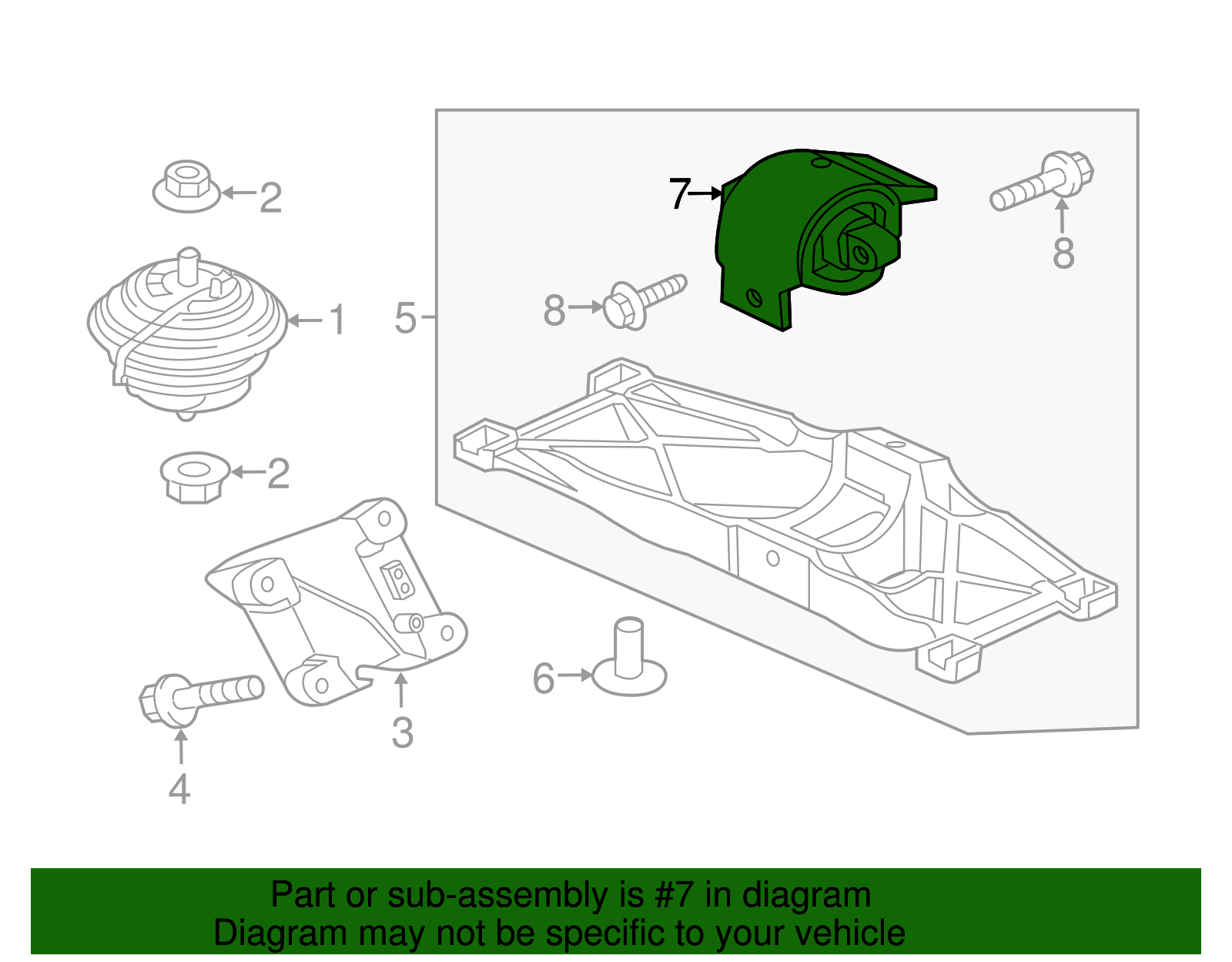 2004-2021 Jaguar Trans Mount Mount Bracket C2D38505 | OEM Parts Online