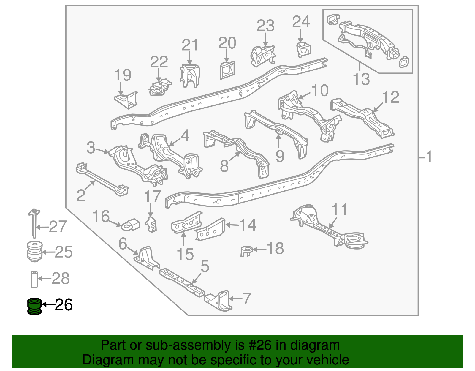 2007-2022 Toyota Mount Cushion 52202-0C020 | OEM Parts Online