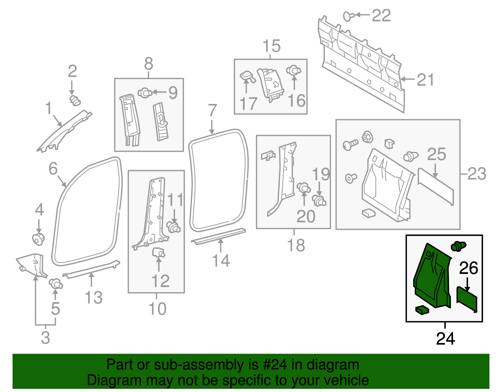 2016-2019 Toyota Tacoma Luggage Compartment 64429-04050-C0 | Lithia ...