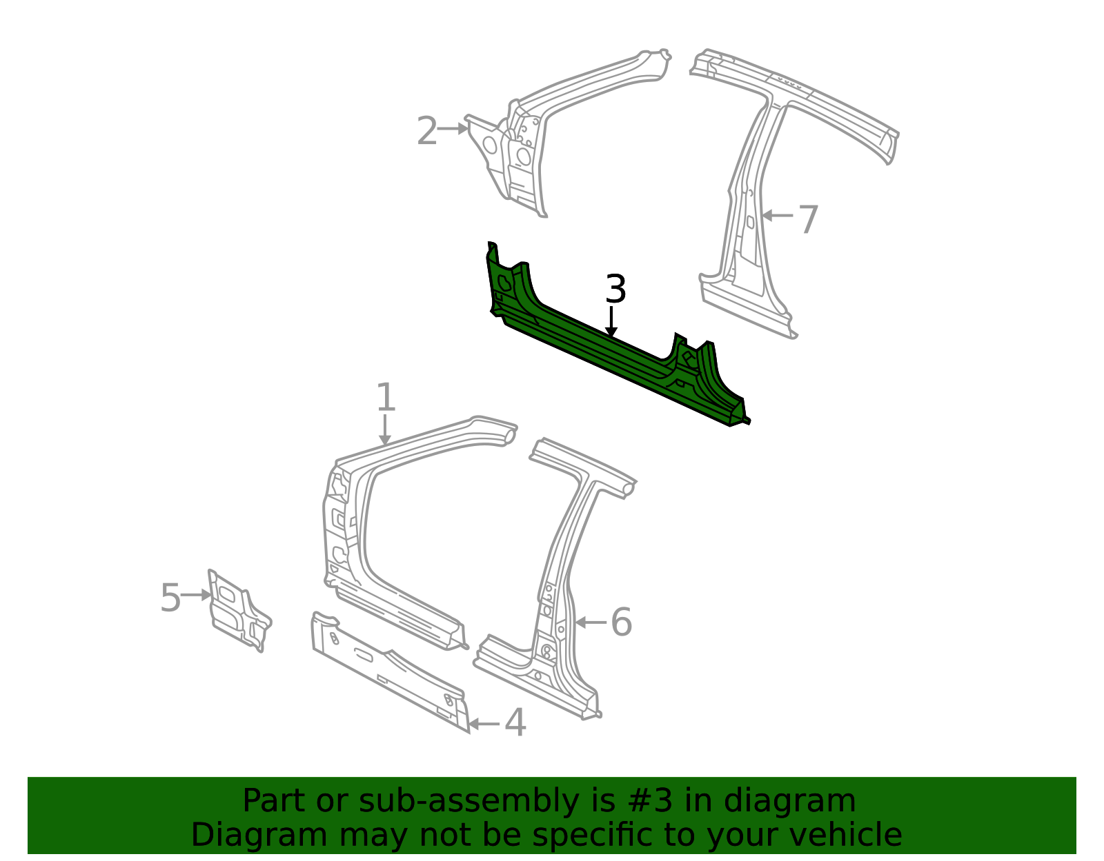 71312-38D00 - Outer Rocker Panel 2001-2006 Kia Optima | Kia.Parts Store