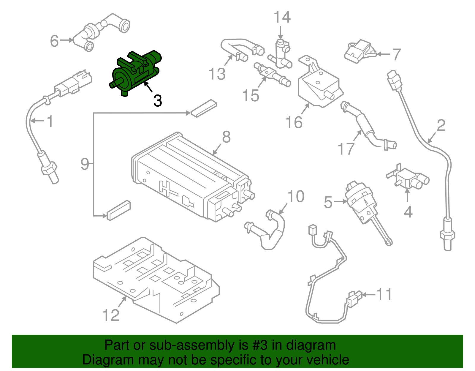28910-3C200 - Purge Valve 2011-2022 Kia | Kia.Parts Store