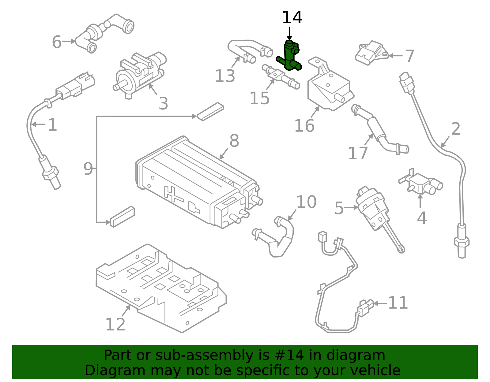2011-2019 Kia Solenoid Valve 31430-1Y000 | TascaParts.com