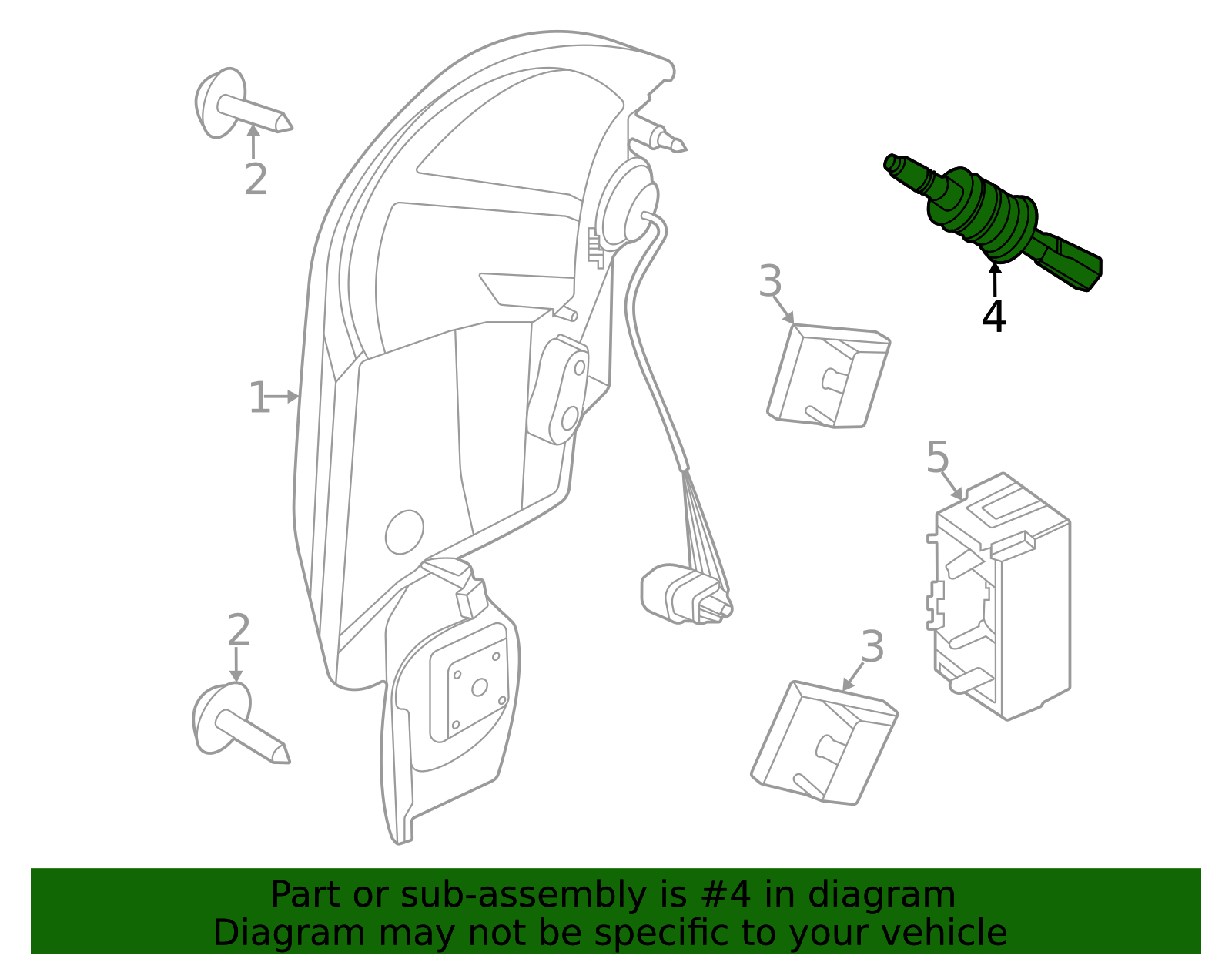 2020-2025 Ford Tail Lamp Assembly Stud LC5Z-00814-A | OEM Parts Online