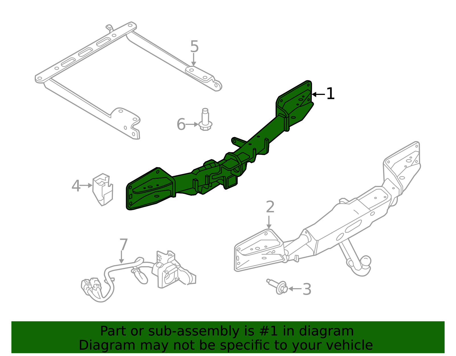 VPLWT0233 - Towing System, Towing Receiver, Nas\/Australia 2017-2022 ...