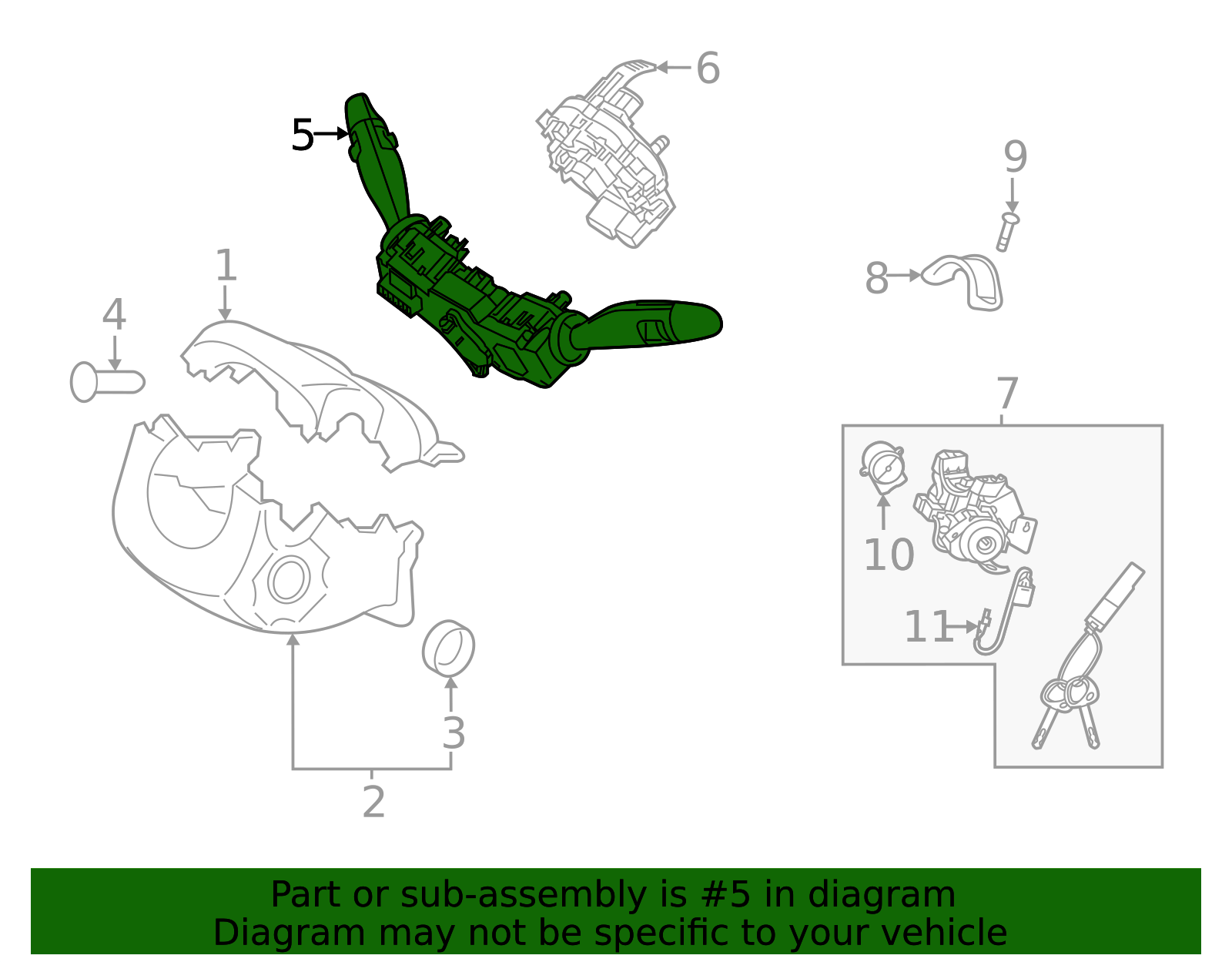 2021-2025 Hyundai Multi-Function Switch 93406-AA500 | OEM Parts Online