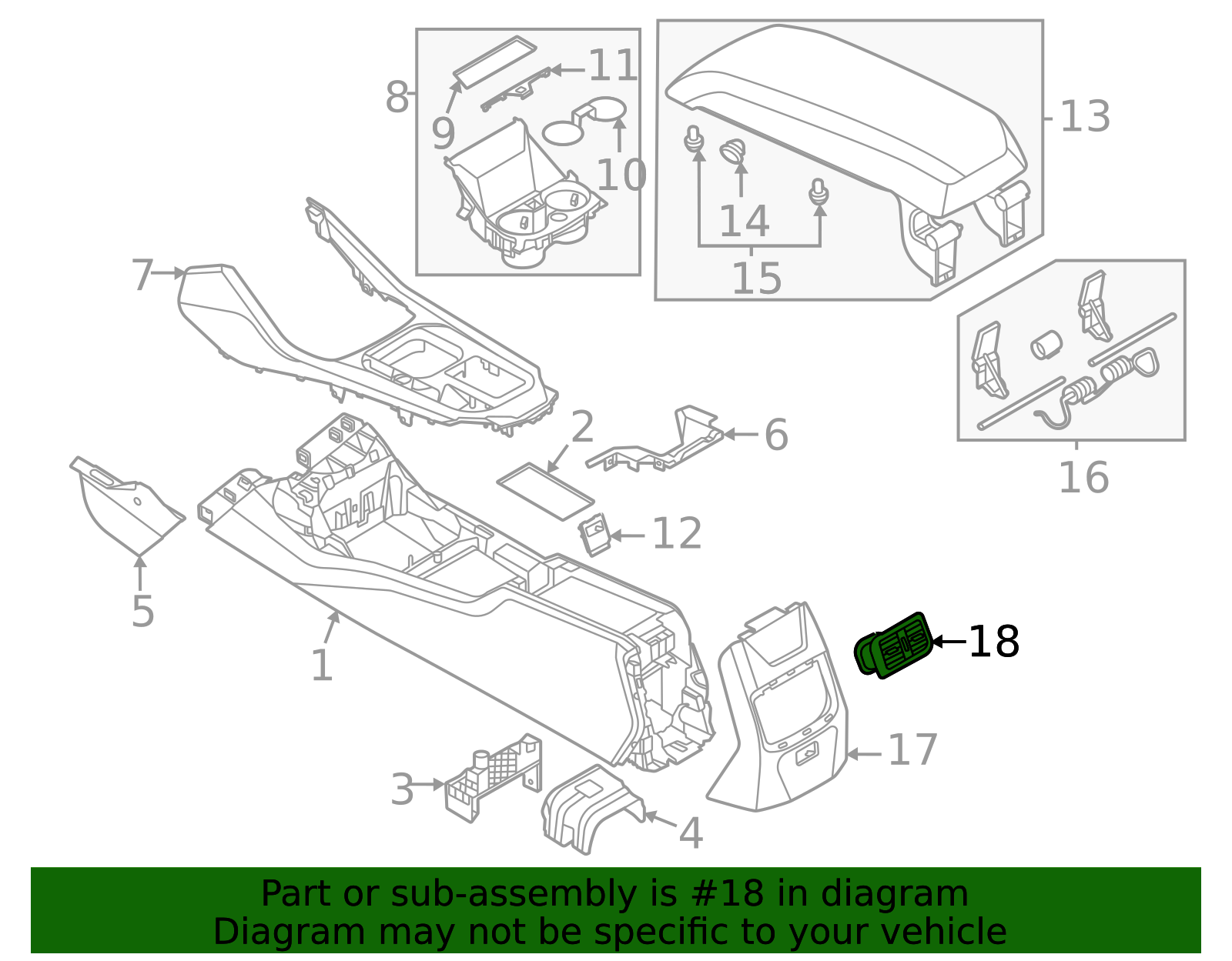 64-22-6-828-272 - High-Quality Air Vent Grille for AutoNation Parts