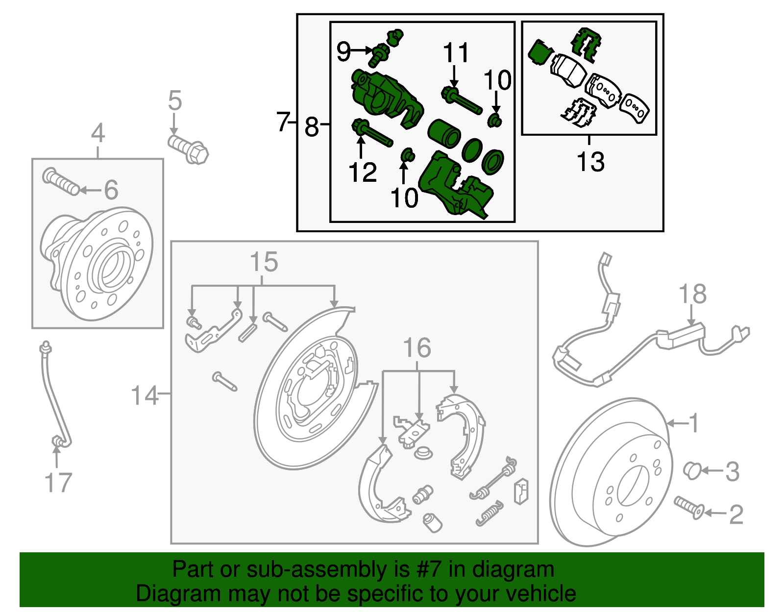 2017-2022 Kia Sportage | Caliper Assembly | 58210-D3700 | Kia Auto Parts