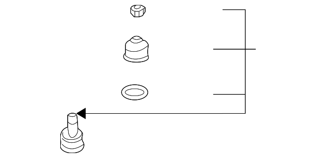 54530-25000 - Hyundai Ball Joint Joint 2000-2005 Hyundai Accent ...