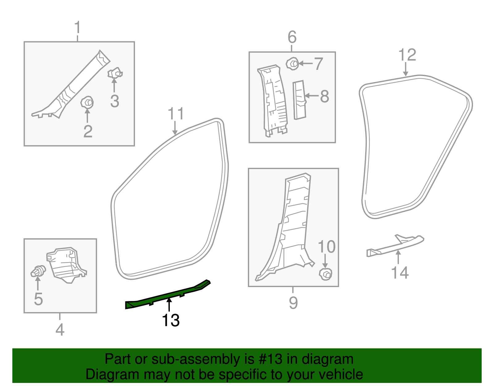 2014-2019 Toyota Corolla Front Sill Plate 67914-02290-C0 | Toyota Parts ...