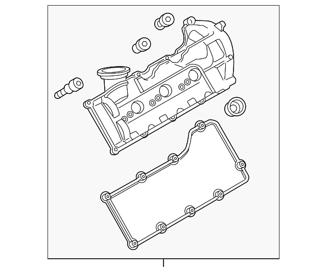 2013-2016 Porsche Cayenne Valve Cover 958-105-135-11 | Sunset Porsche Parts