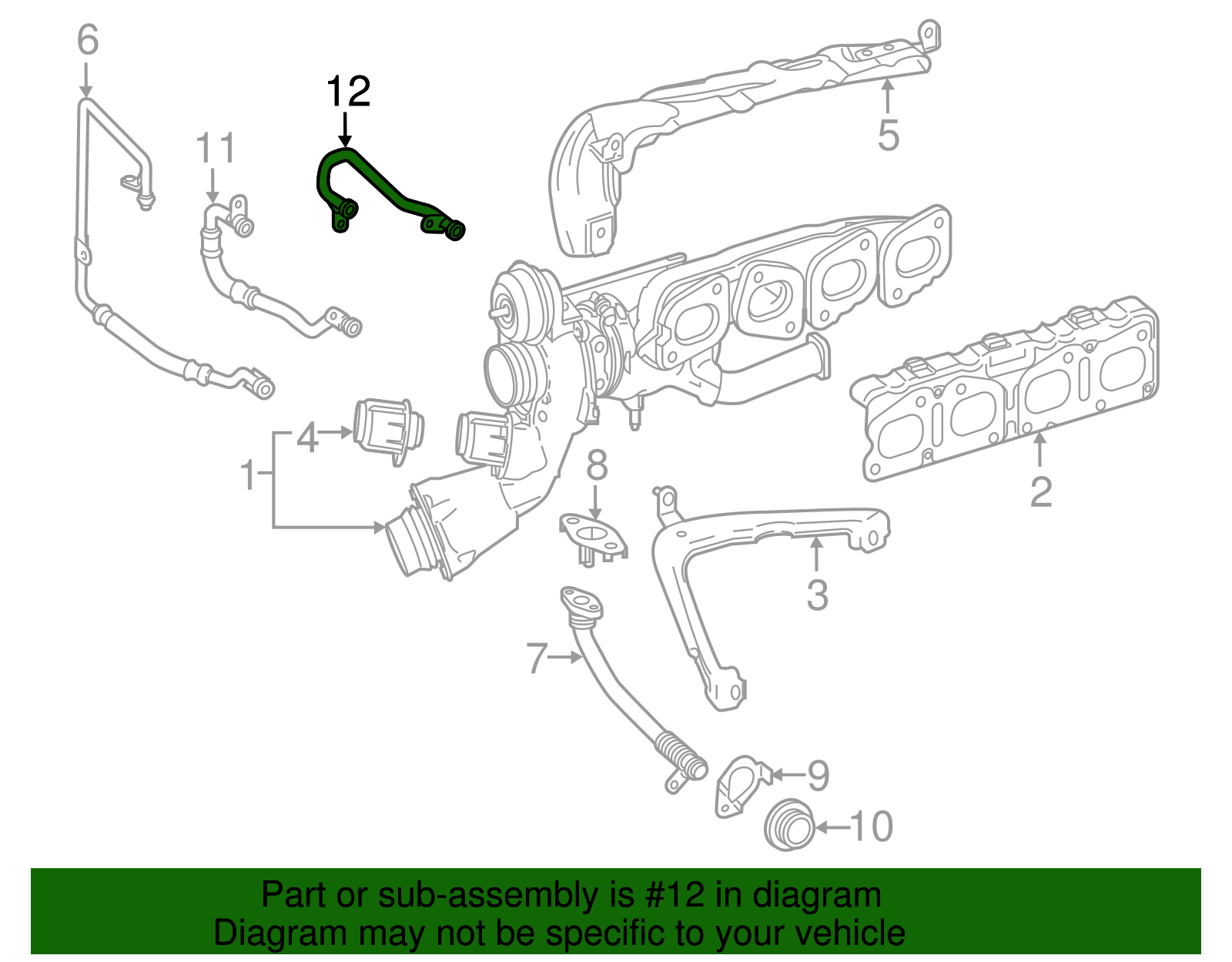 139-200-63-02 - Turbocharger Coolant Line 2023-2025 Mercedes-Benz ...