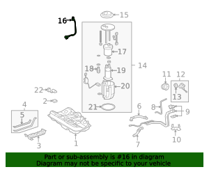 77209-0T010 - High-Quality Fuel Line for 2009-2015 Toyota Venza ...