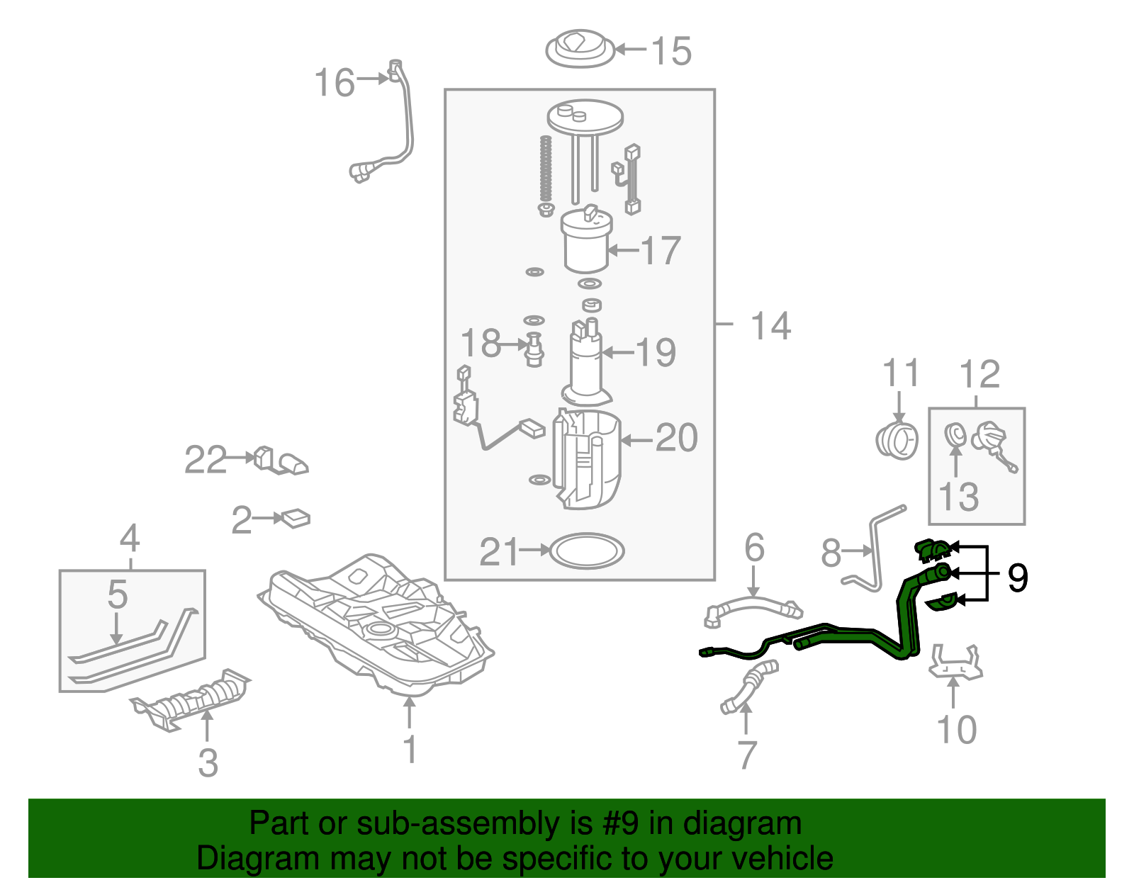 2009-2012 Toyota Venza Filler Neck 77201-0T010 | Toyota Parts Center