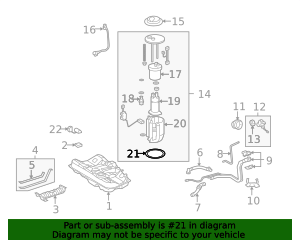 2006-2018 Toyota Fuel Pump Tank Seal 77169-52010 | OEM Parts Online