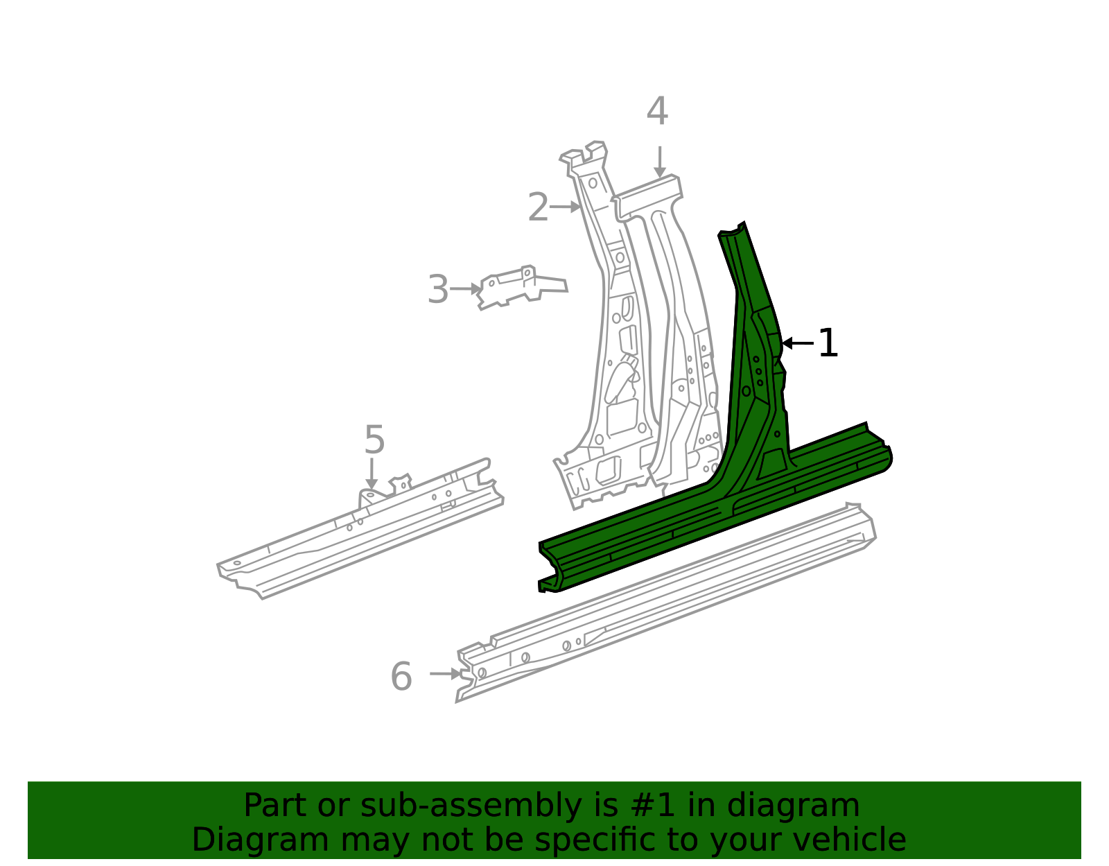 61312-02080 - High-Quality Body B-Pillar and Rocker Panel for 2003-2008 ...