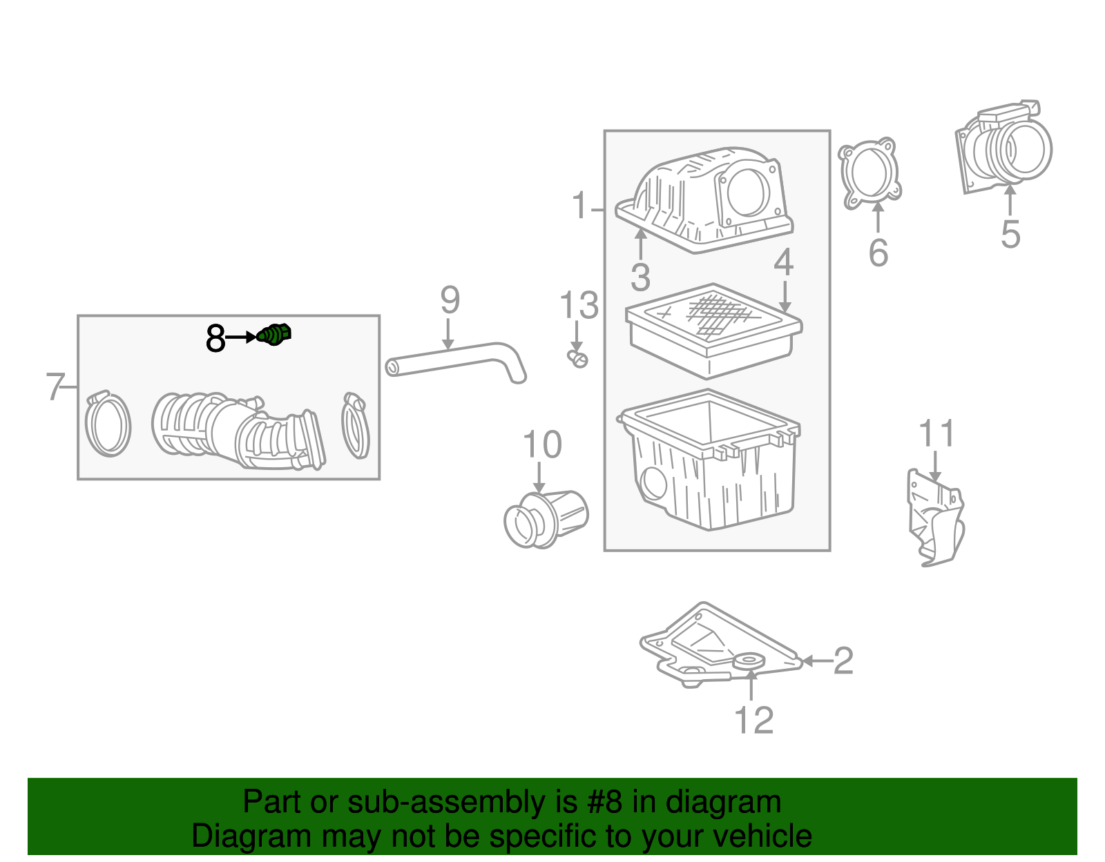 1999-2009 Mazda | Air Intake Temp Sensor | 1F20-18-845 | Mazda Online Parts