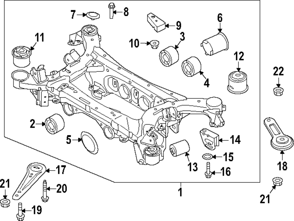 2023-2025 Genesis Suspension Cross-Member Front Bushing 55479-T1000 ...