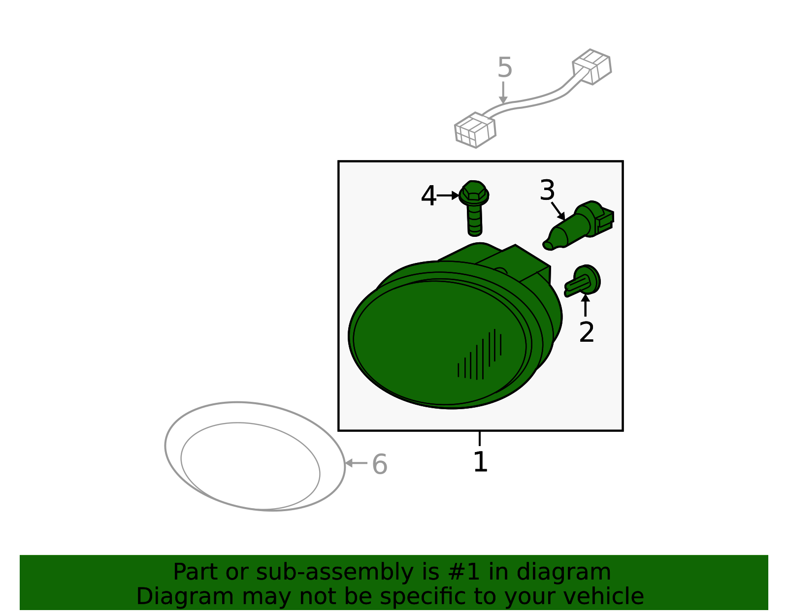 2005-2007 Nissan Murano Fog Lamp Assembly 26155-CB025 | Nissan Parts ...