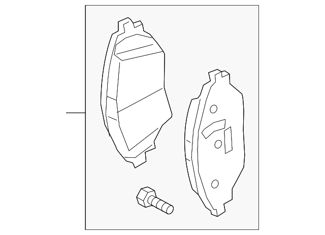 2018-2021 Volkswagen Brake Lining Front 3QF-698-151-D | VW Direct Auto ...