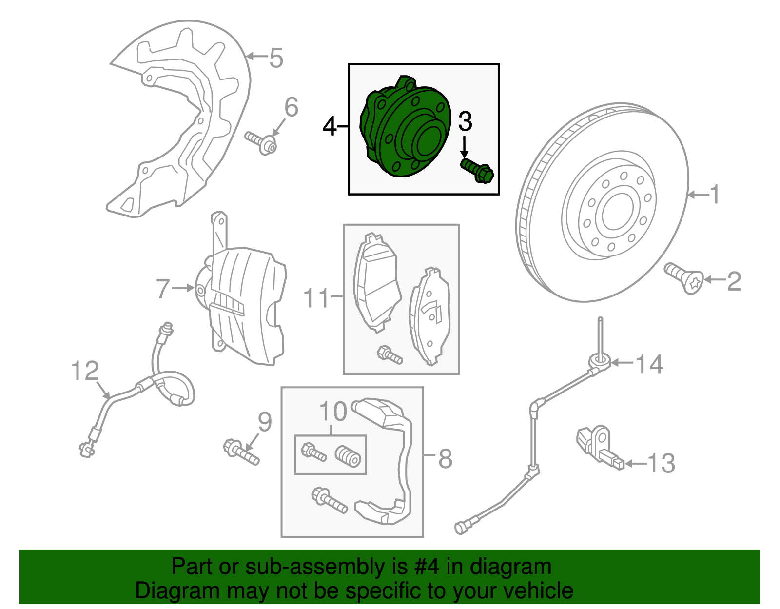 2018-2025 Volkswagen Hub Assembly 3QF-407-621-G | OEM Parts Online