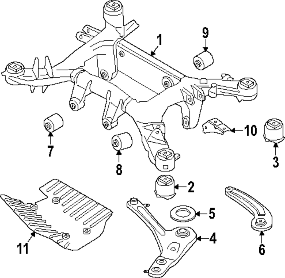33-30-6-793-995 - 2023-2024 BMW XM - Suspension Cross-Member | Buy BMW ...
