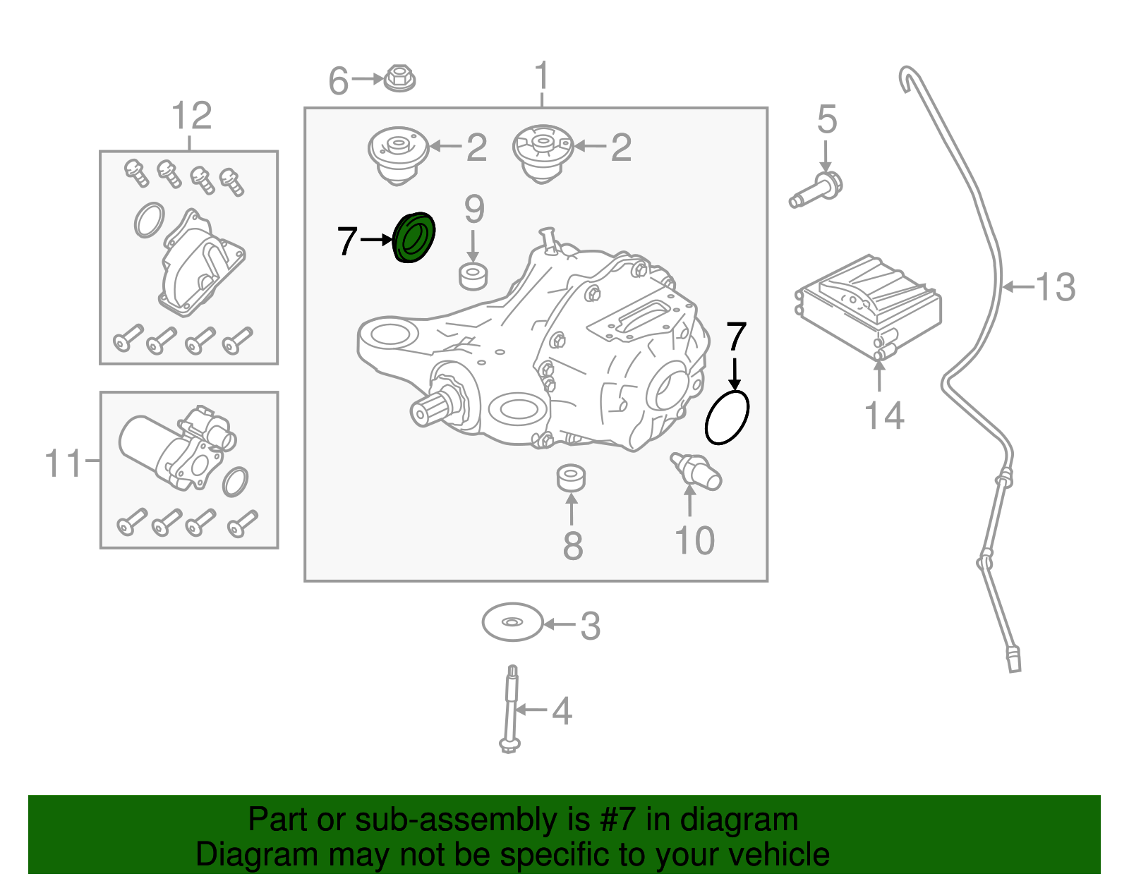 Genuine Differential Pinion Seal for 2007-2025 Land Rover | Land Rover ...