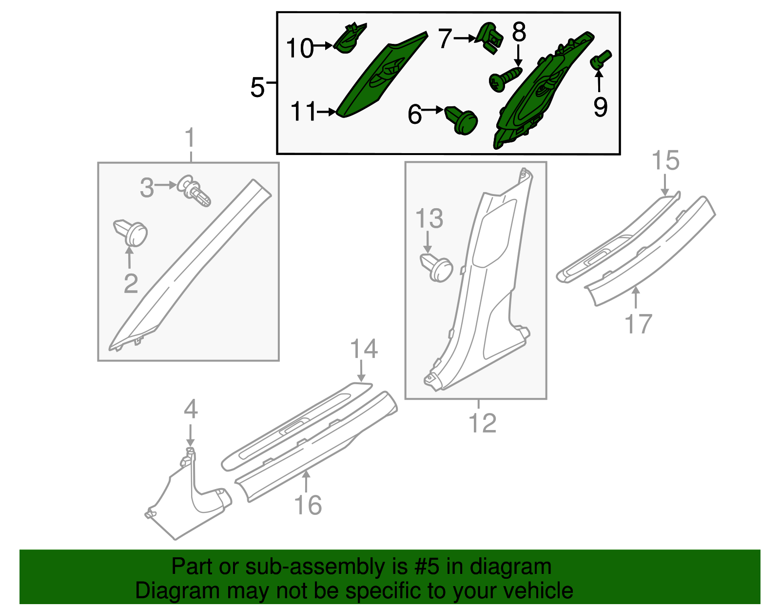 Door Pillar Trim Set - Frame Your Cabin with OEM Style | AutoNation Parts