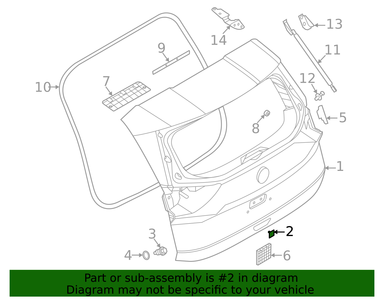 2005-2025 Nissan Lift Gate Protector 84816-CA060 | Hoffman Nissan Parts