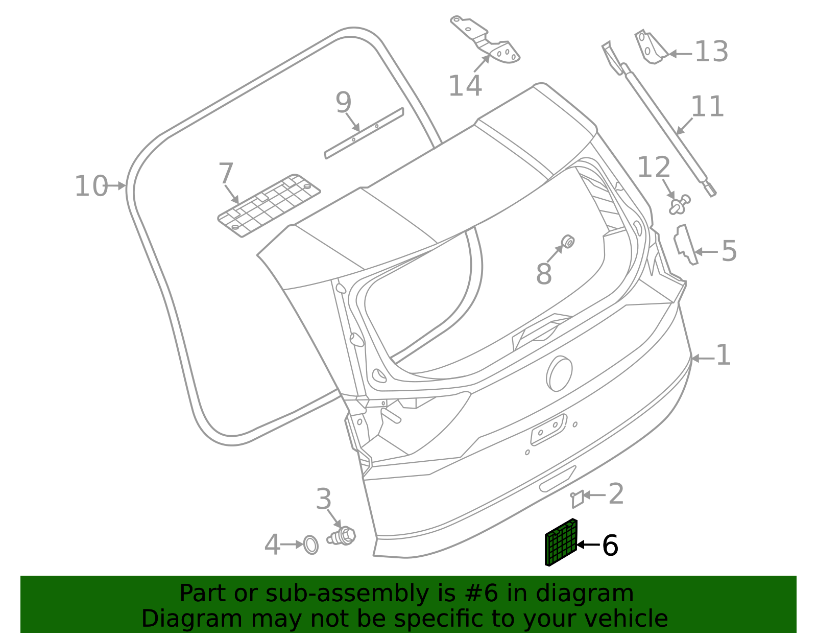 2021-2025 Nissan Rogue Lower Plate 90139-6RA0A | Bill Kay Nissan Parts