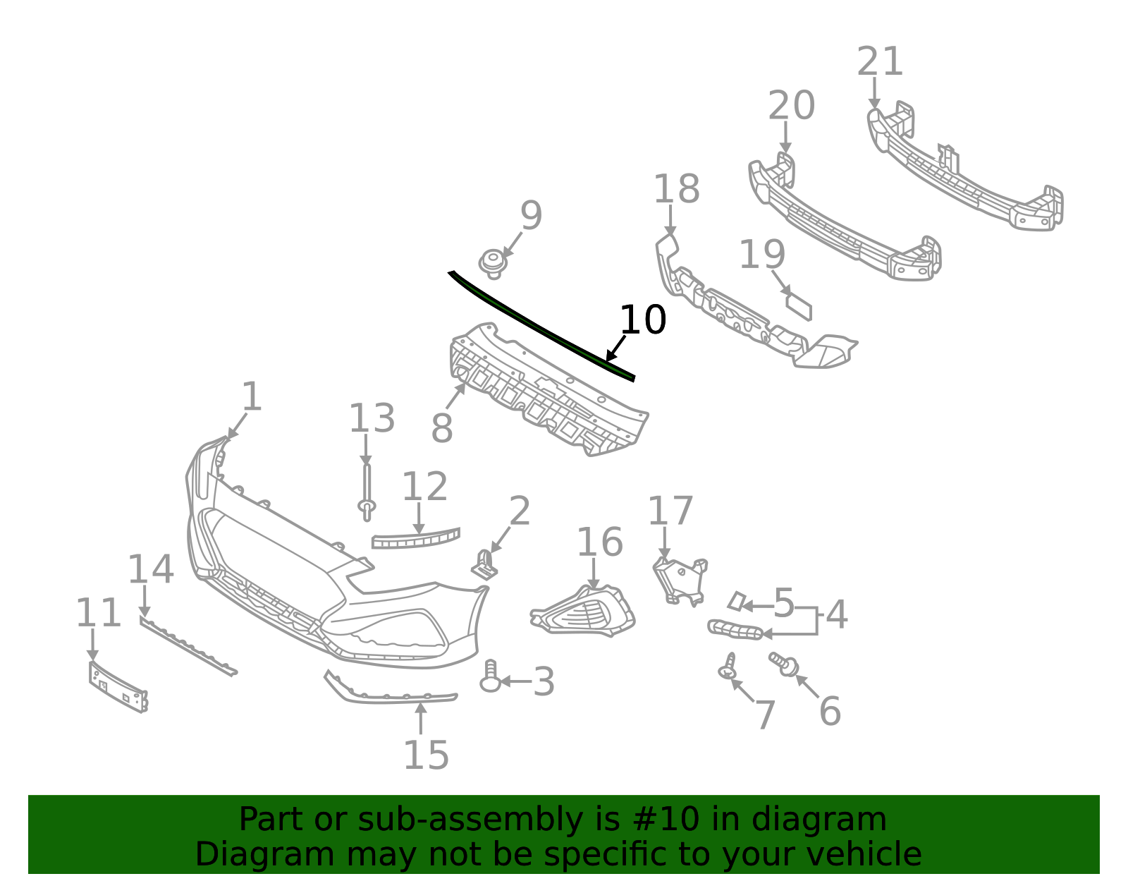 86362e6701 - Hyundai Upper Molding Performance Auto Parts