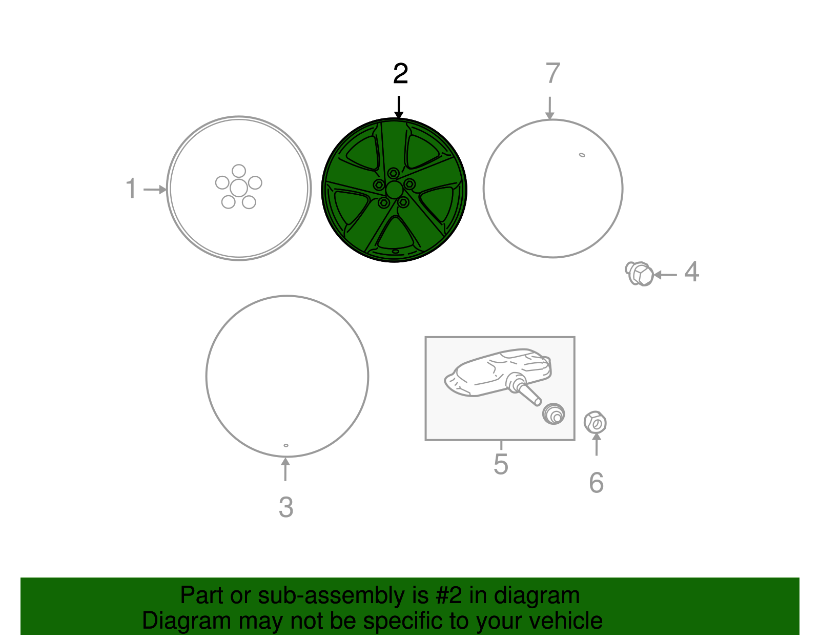 2007-2012 Lexus LS460 Wheel, Alloy 4261A-50210 | OEM Parts Online