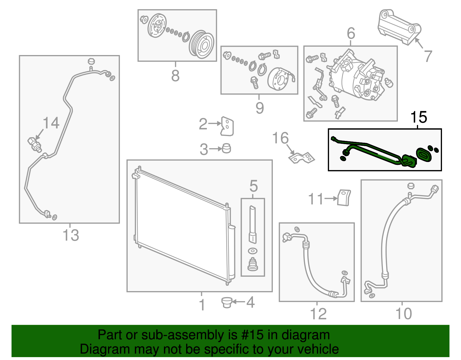 2012-2014 Honda CR-V Suction Pipe 80320-T0G-A01 | Honda Factory Parts