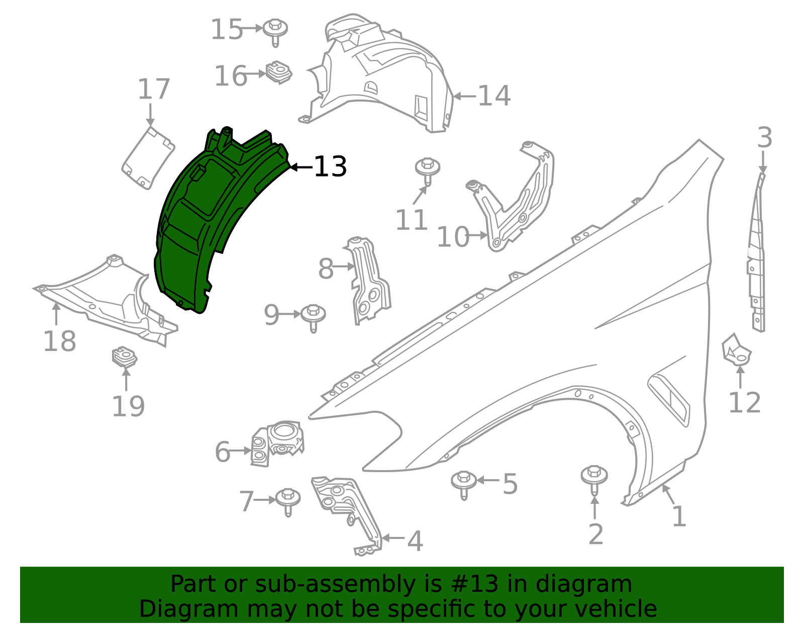 51-71-7-445-681 - 2018-2024 BMW - Ft Fender Liner | BMWPartsHub