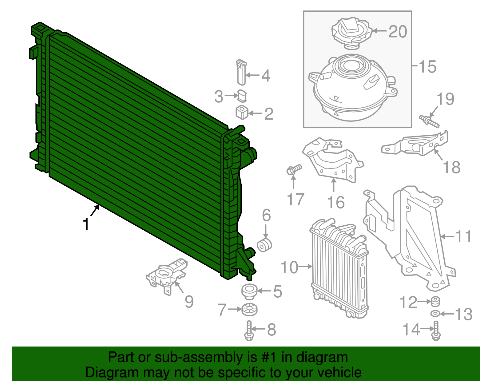 2017-2025 Audi Radiator 8W0-121-251-AB | Audi USA Parts